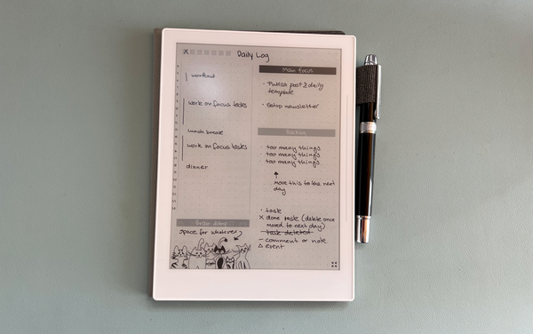 Daily Log Template For Supernote Productivity dev